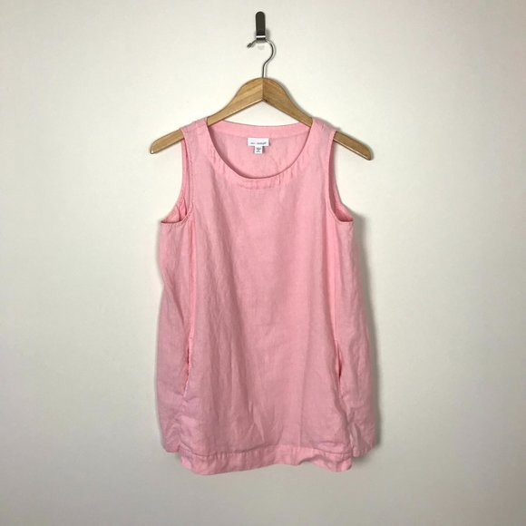J. Jill | Tops | Pure Jill By Jjill 0 Linen Tank Top Light Pink Tunic ...